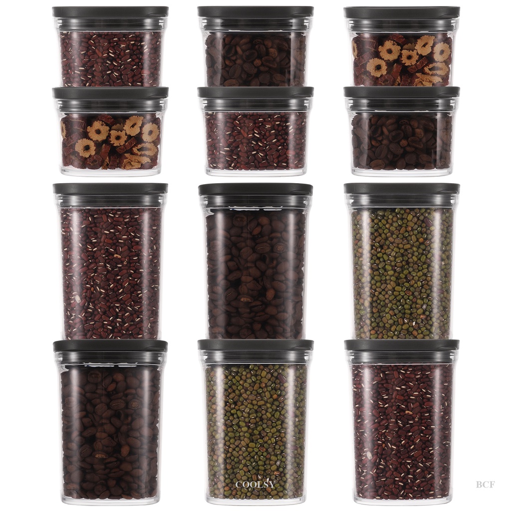COOLSY Airtight Jar Container Condiments Container Food Storage ...
