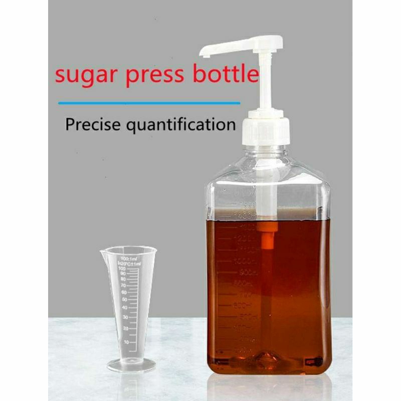 Fructose Pump BOTTLE for Milktea Iced Coffee Multi Purpose Pump Bottle ...