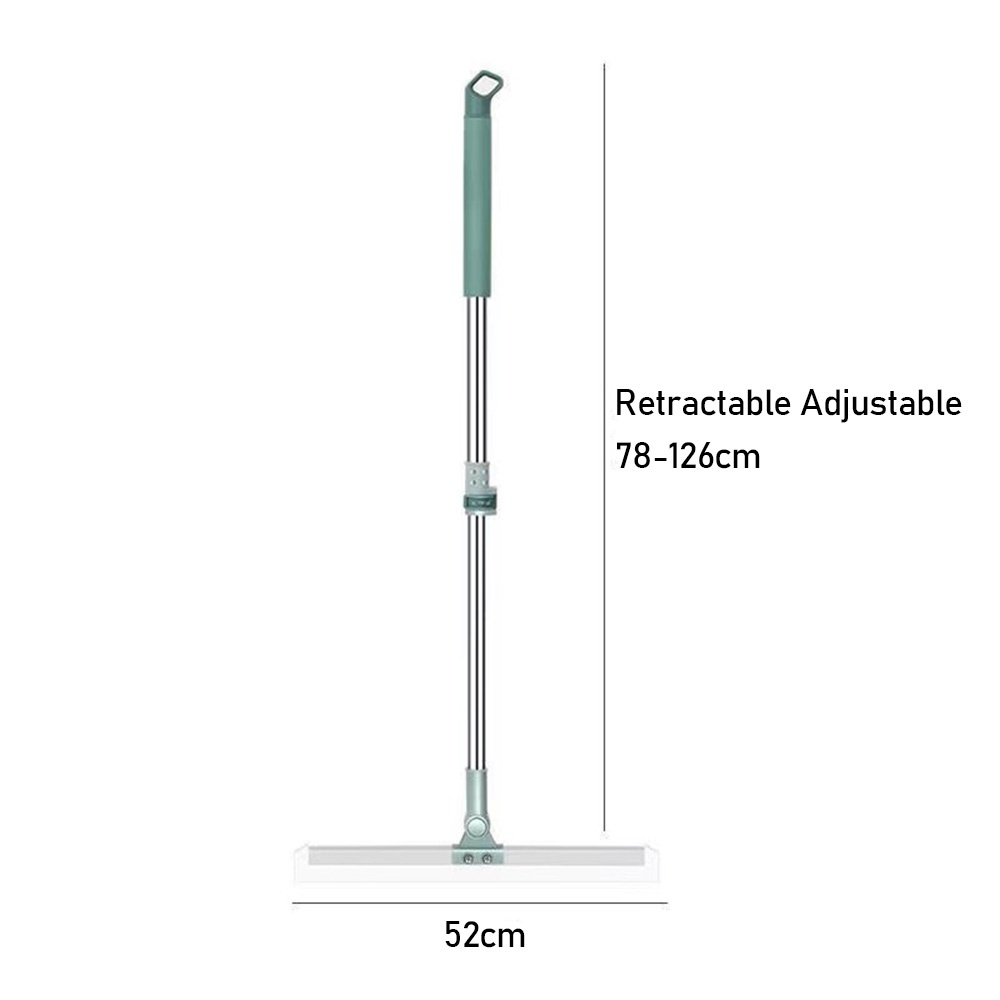 Glass Floor Wiper Rubber Blade Telescopic Rod Scrape Window Cleaning ...