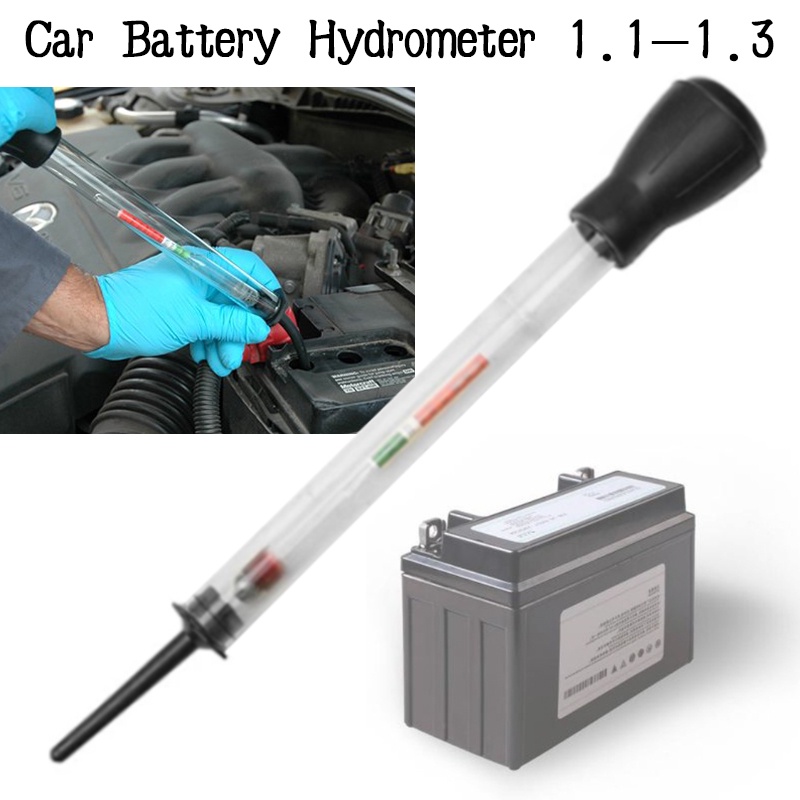 Car Battery Hydrometer 1.1-1.3 Acid Electrolyte Flooded Suction Colored ...