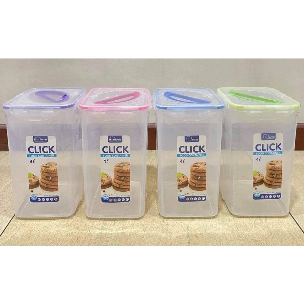 Starhome Click - Food Container - Bread Storage - 4L Capacity | Shopee ...
