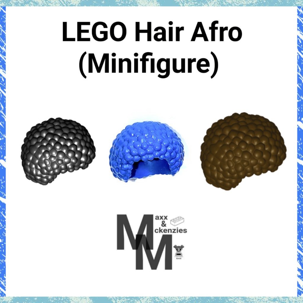 Hair Bubble Style (Afro) (87995) LEGO Minifigure Body Part | Shopee ...