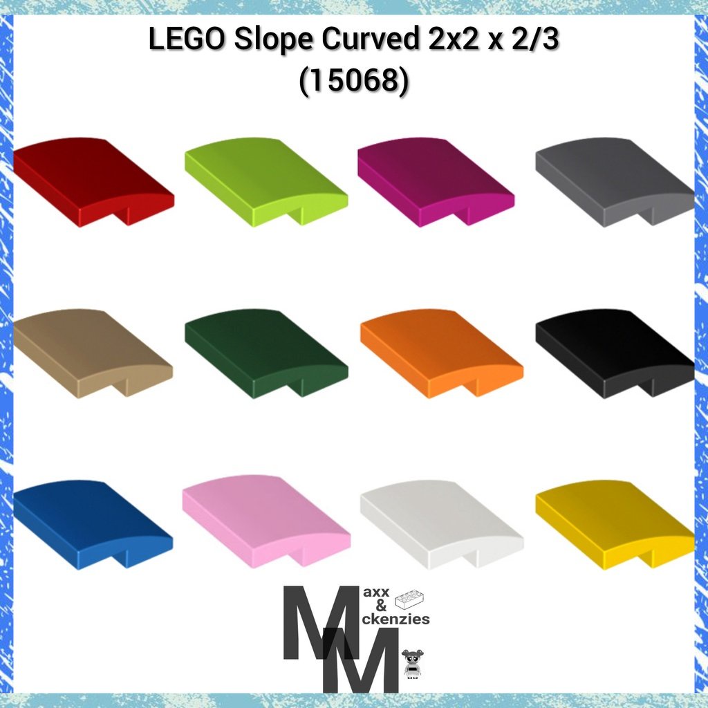 Slope, Curved 2x2 x 2/3 (15068) LEGO Parts | Shopee Philippines