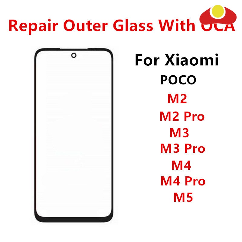 Screen Repair Outer Glass For Xiaomi POCO M5 M4 Pro 4G 5G M2 M3 Front ...