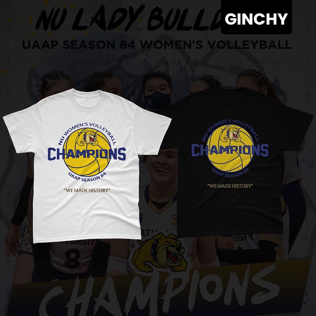 NU Lady Bulldogs UAAP Volleyball Champions T-Shirt Inspired | CHAMPS ...