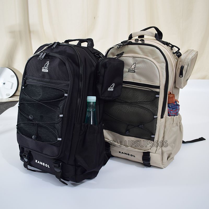 FLASH LARGE BACKPACK KANGOL 1383 Korean Style Nylon Waterproof 3M ...