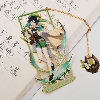 Genshin Impact Metal Hollow Bookmark Focalors Furina Raiden Shogun Yae ...