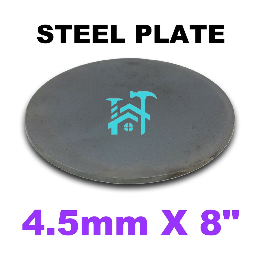 STEEL PLATE BASE PLATE ROUND 4.3 TO 4.5mm THICK 8" DIAMETER | Shopee ...