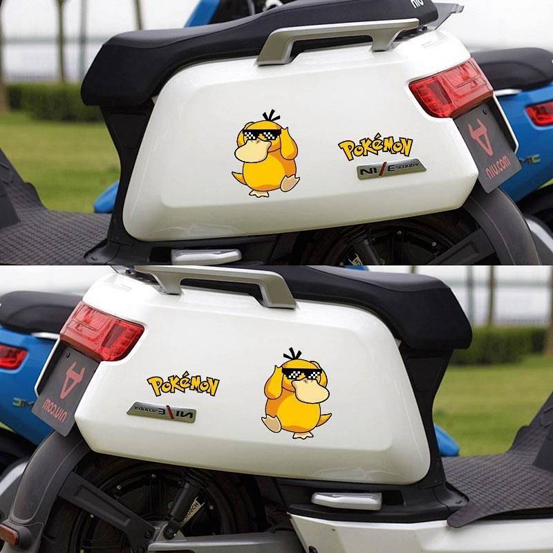 Electric Motorcycle Psyduck Electric Car Personalized Body Decorative ...