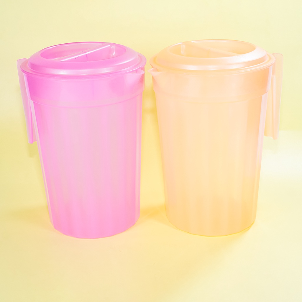 H&H Plastic Pitcher Colorful Transparent Opaque Pitcher Pitchel Pitsel ...
