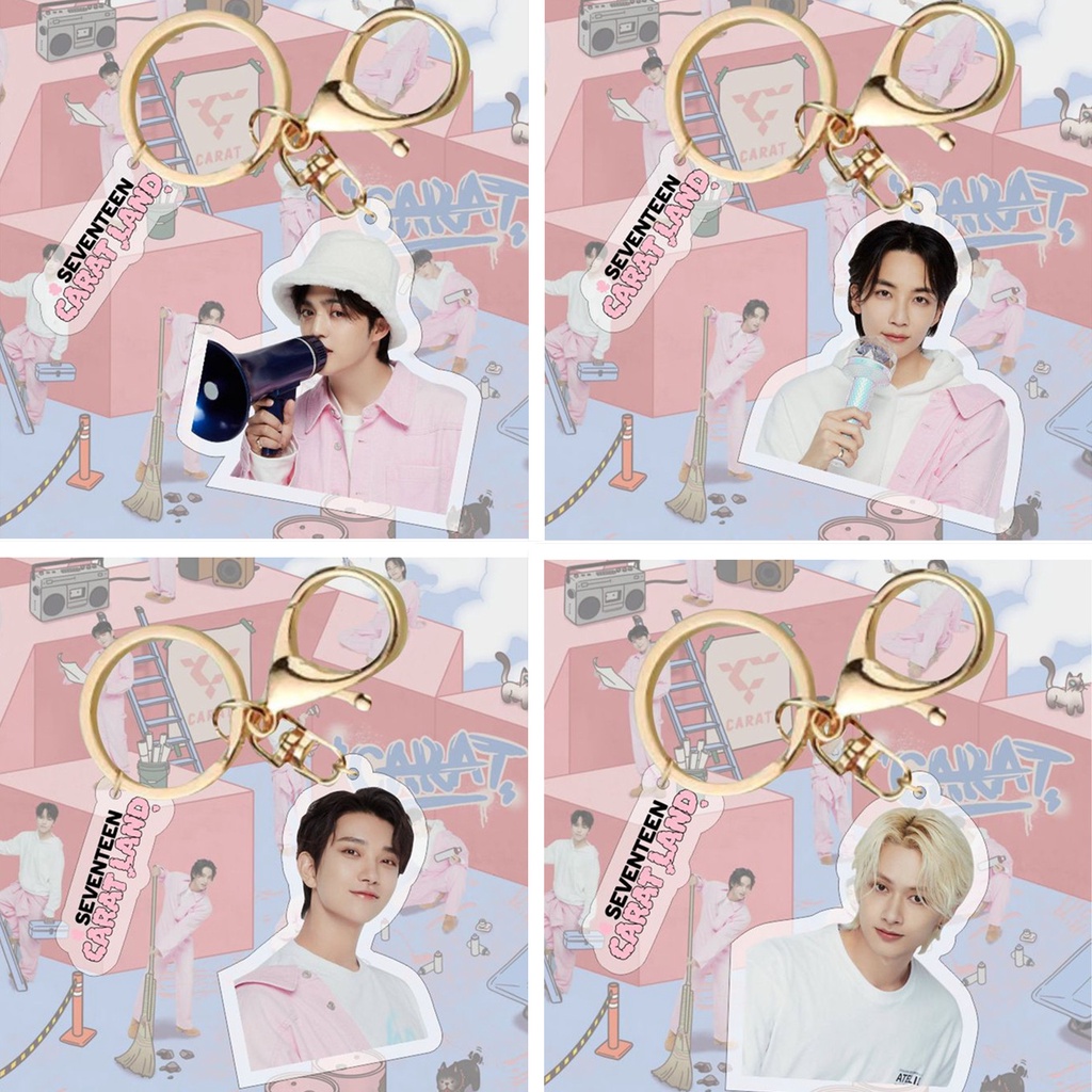 1pc SEVENTEEN Acrylic Key Chain CARAT LAND Ring Hanging UpOn Sale JY ...