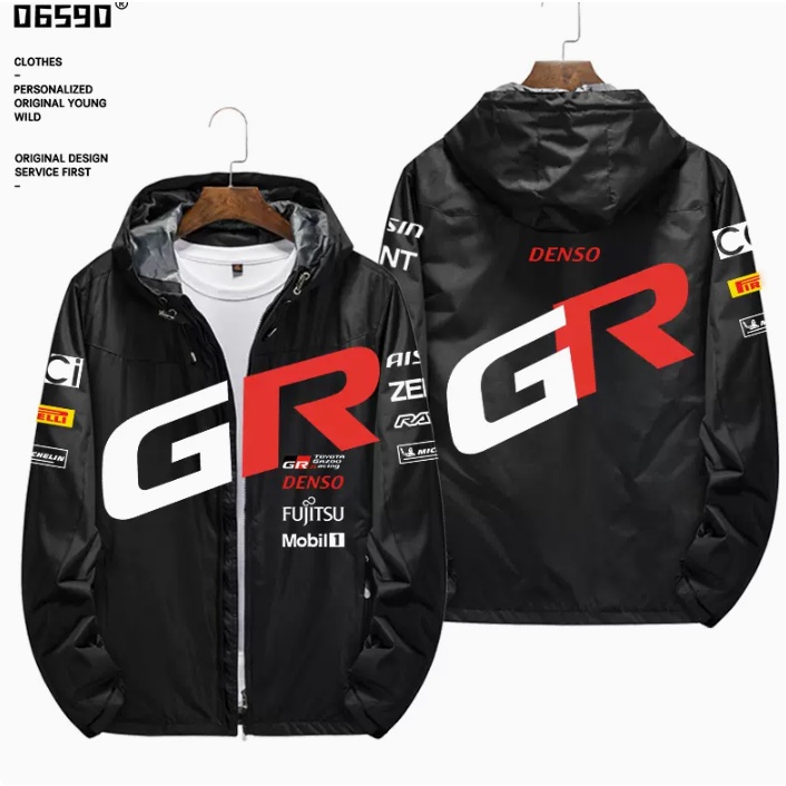 TOYOTA GR racing jacket Highlander CAMRY Yaris RAV4 Crown COROLLA LAND ...