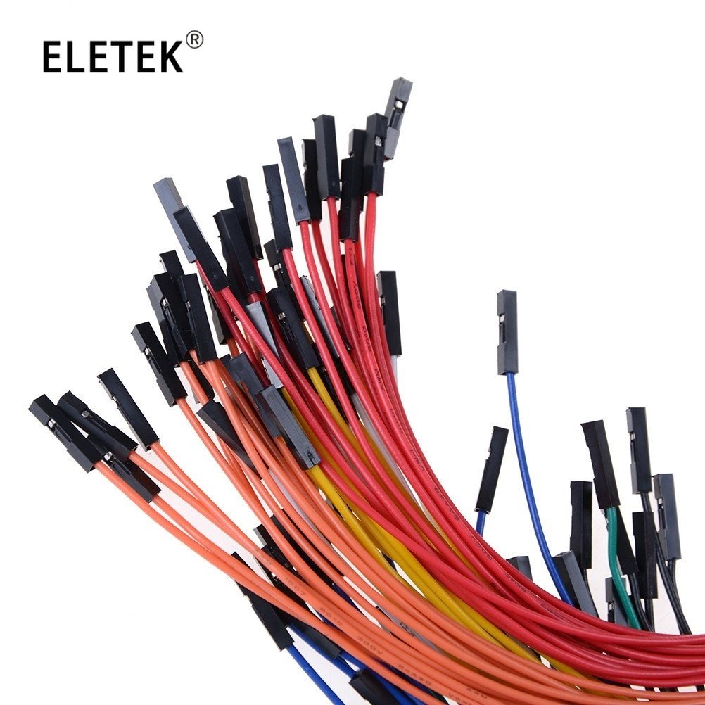 20Pcs 24AWG Soft Silicon Wire 1Pin Female To Female Jumper Wire Dupont ...