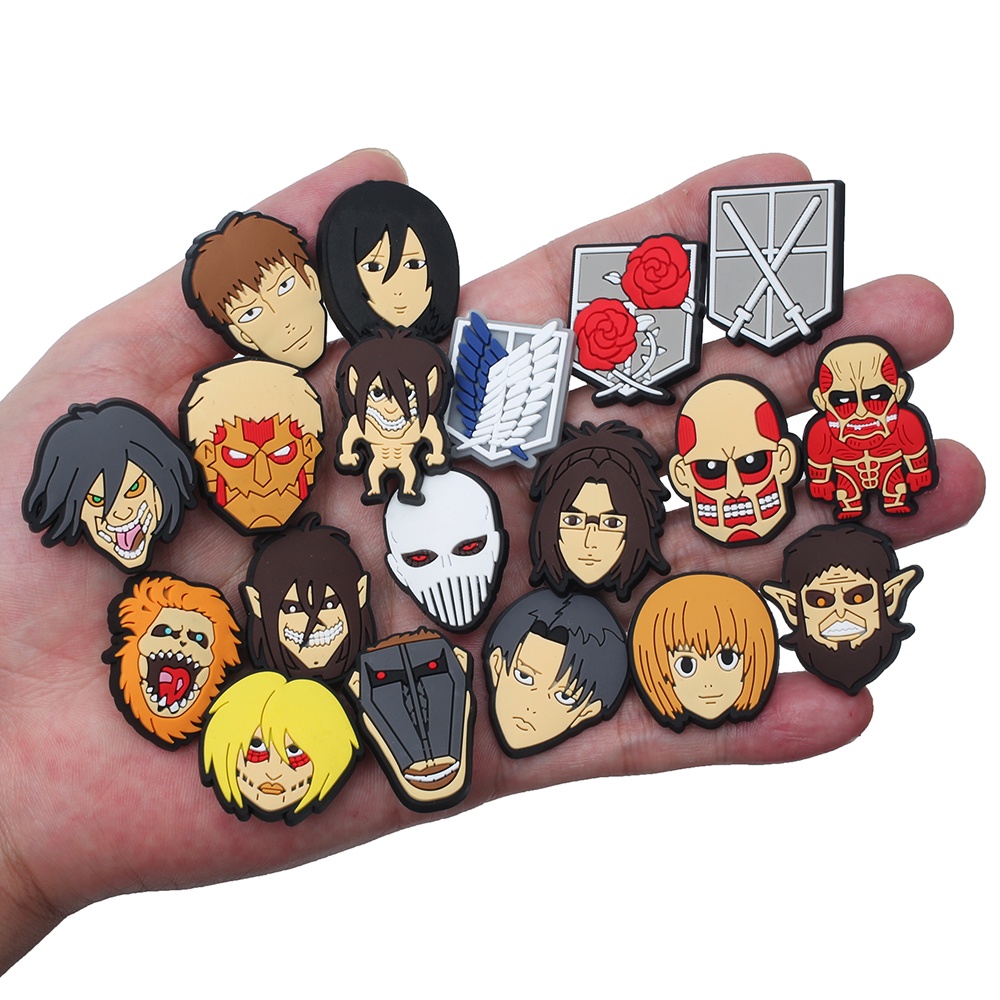 Japanese Anime Jibitz croc Attack on Titan Shoe Charms Lion Jibits ...