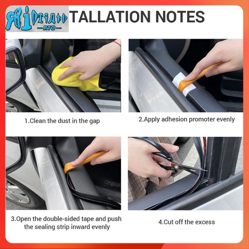 RTO Car Window Seal Strip V Shape Car Side Window Sealing Strip Auto ...