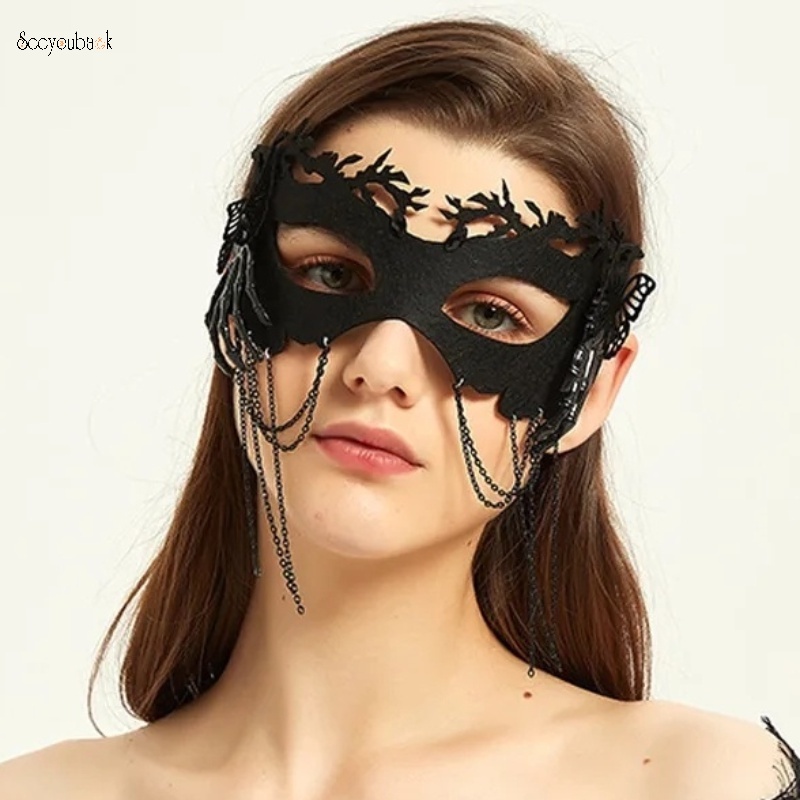 New Halloween Butterfly Tassel Hand Skull Bone Death Horror Masks ...