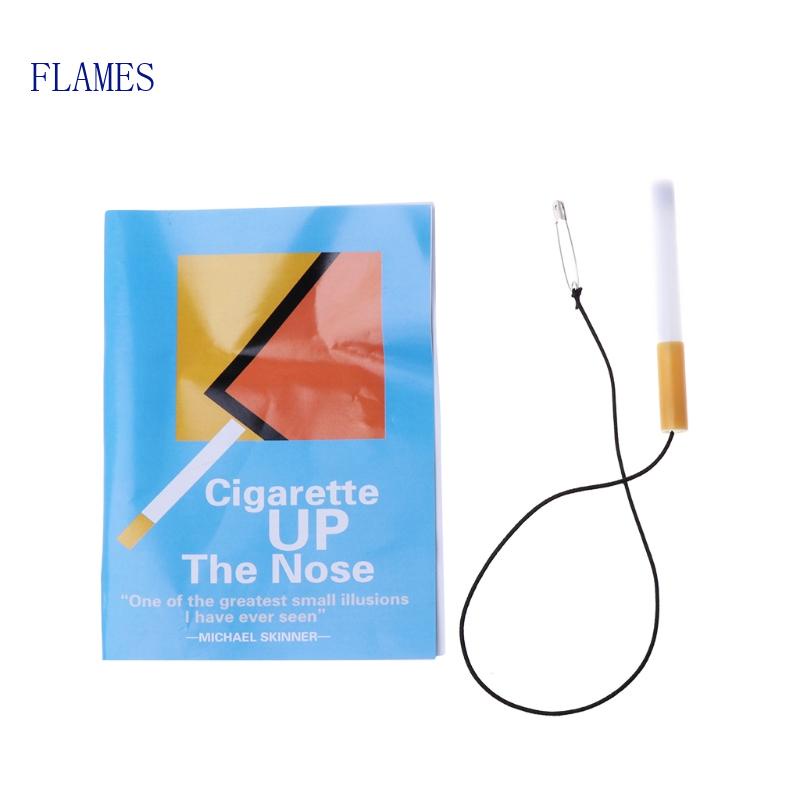 FL Close-Up Magic Cigarette into The Nose Trick Props Prank Toy Street ...