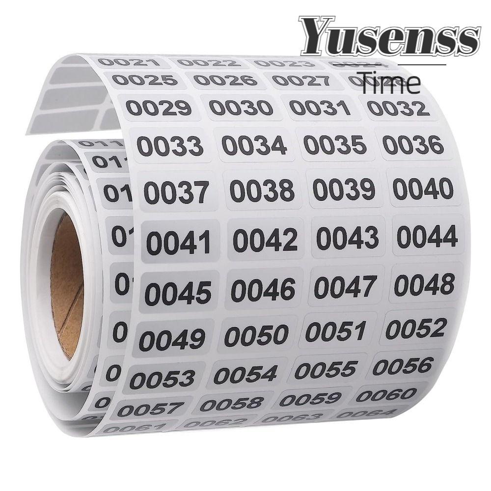 YUSENSS Inventory Stickers, Self-Adhesive Number Stickers, Numbered ...