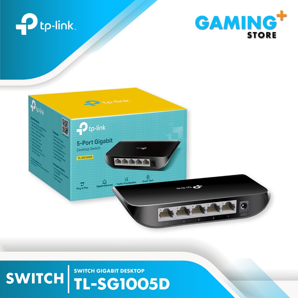 Tp-link TL-SG1005D 5 Port Gigabit Desktop Switch Hub | Shopee Philippines