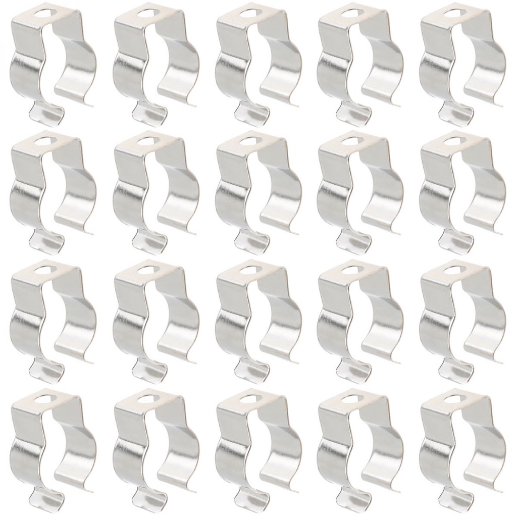 50pcs T5 U Clips Holder Bracket for Fluorescent Tube / LED Light Bulbs ...