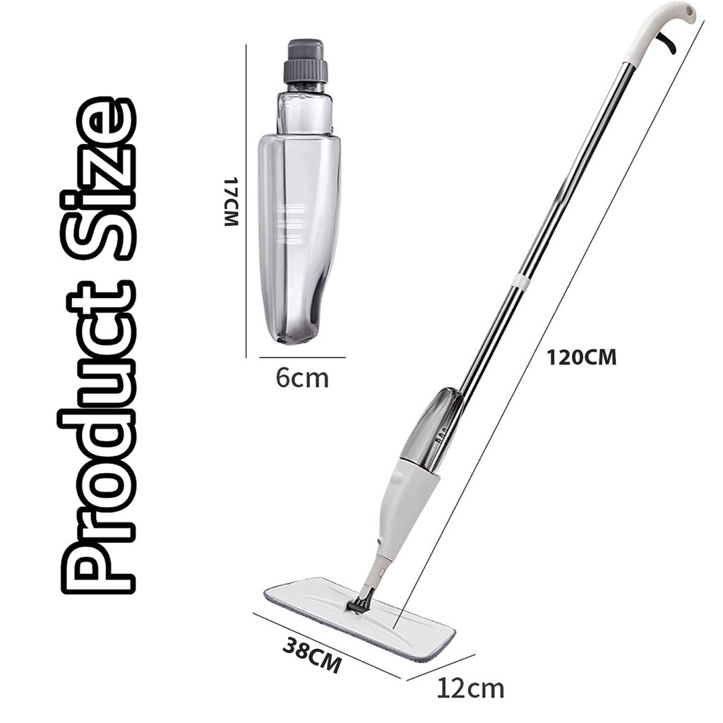 Water Spray Mop With 360 Degree Rotating Handle For Floor Cleaning Wet ...