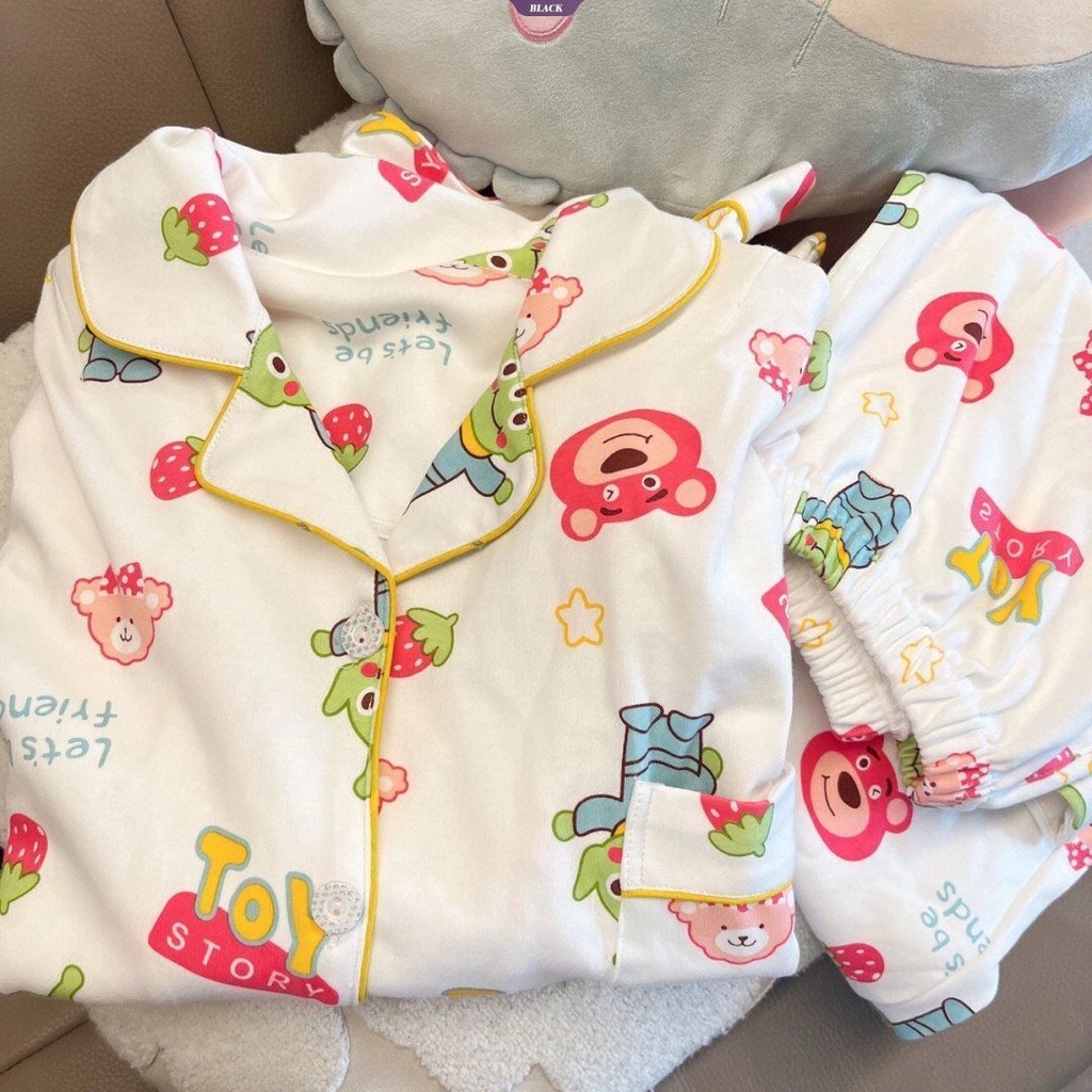 New Cute Toy Story Cartoon Printed Pajamas Set for Women Sweet INS ...