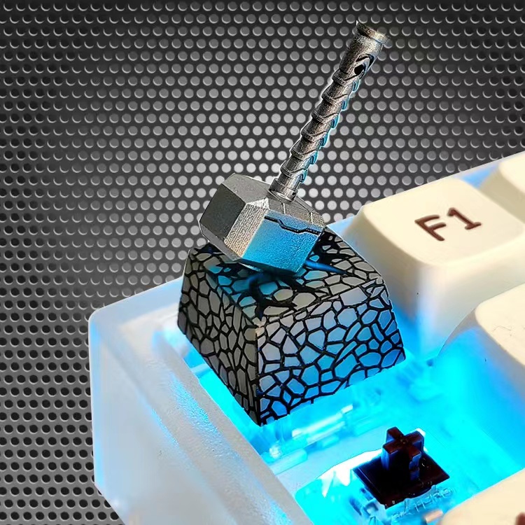 Mechanical Keyboard Marvel Hammer of Thunder Three-Dimensional 3D ...