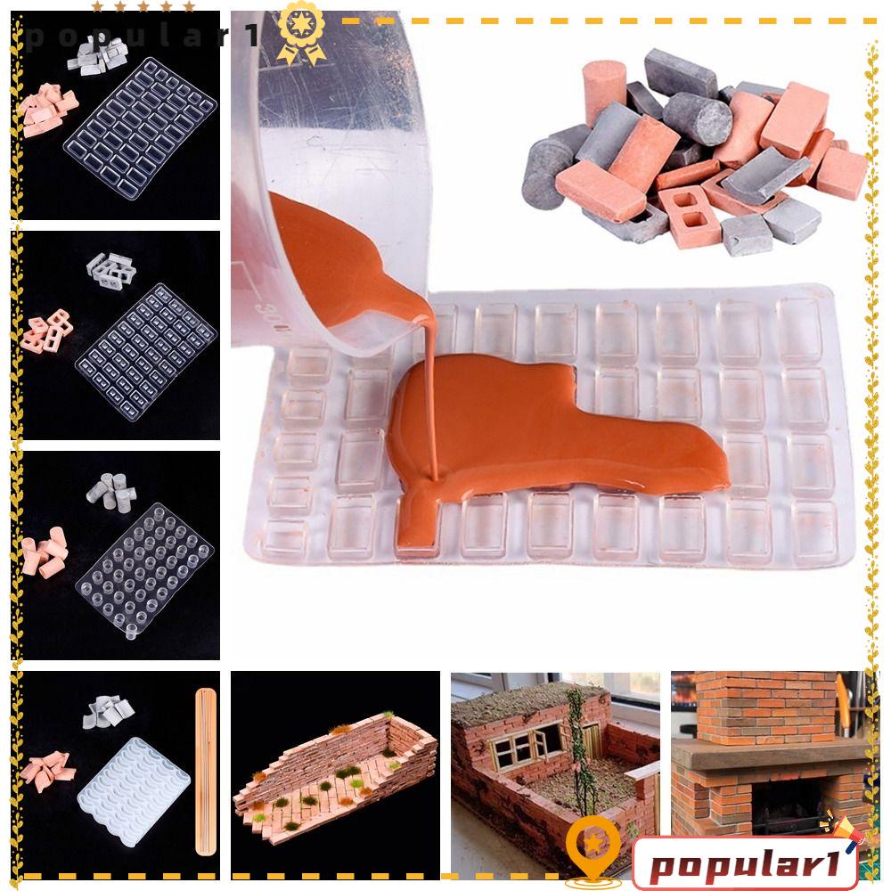 POPULAR Mini Brick Silicone Mold Miniature DIY Accessories Building ...