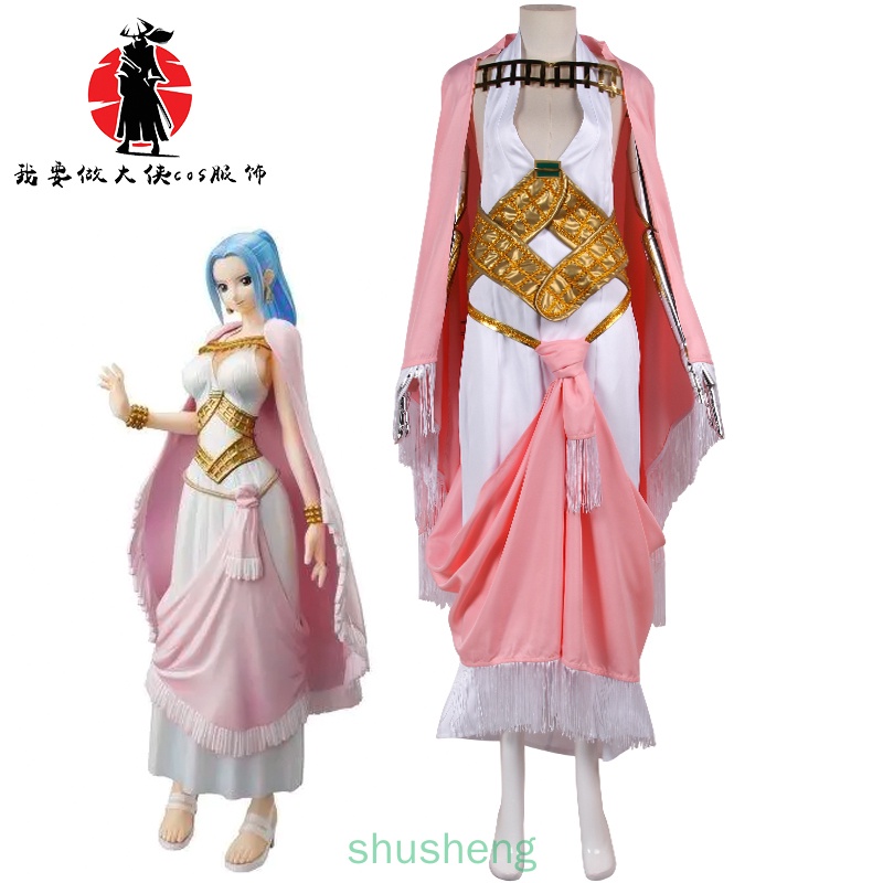 One piece cos Nefeltari Vivi cosplay clothing set | Shopee Philippines