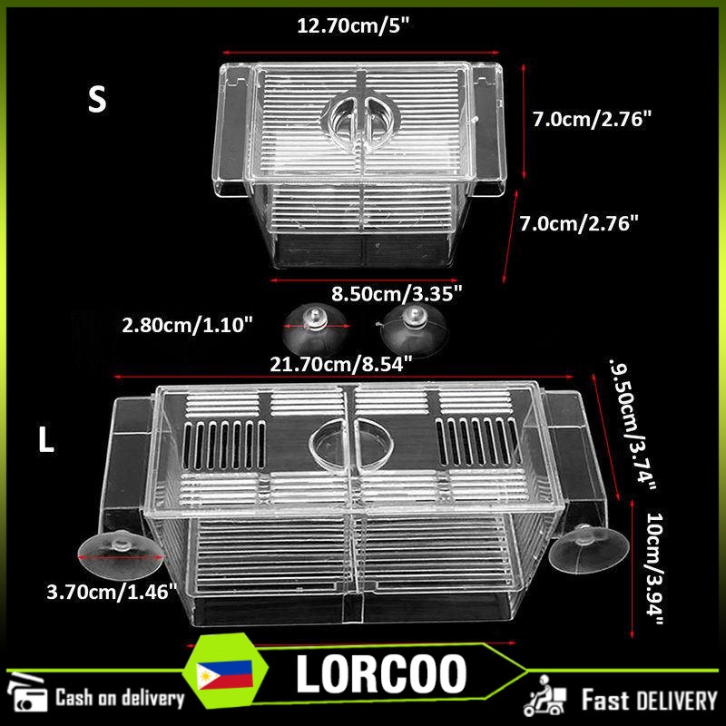 Fish Tank Small Fish Fry Isolation Box Hatch Box Incubator Aquarium ...