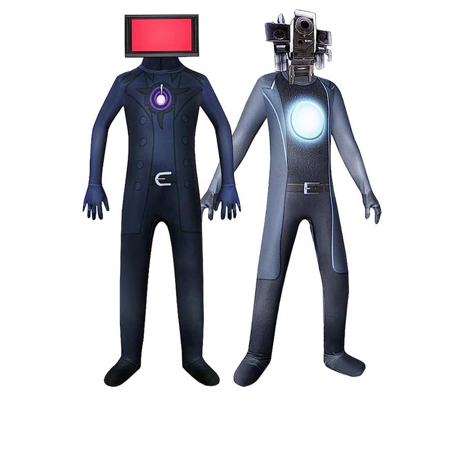 New Halloween cos Horror Game TV Man Toilet Man Bodysuit cosplay TV Man ...