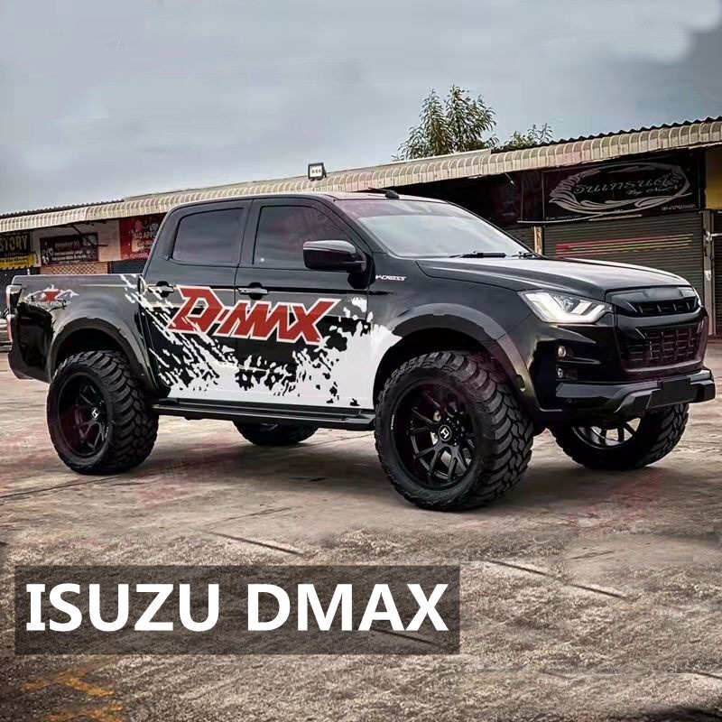 1 Pair ISUZU DMAX D-MAX Pickup Trucks Side Door Sticker Vinyl Decal ...