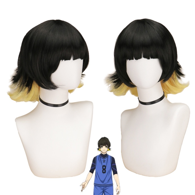Blue Lock BACHIRA MEGURU Cosplay Wig Chigiri Hyoma Cosplay Wig Heat ...