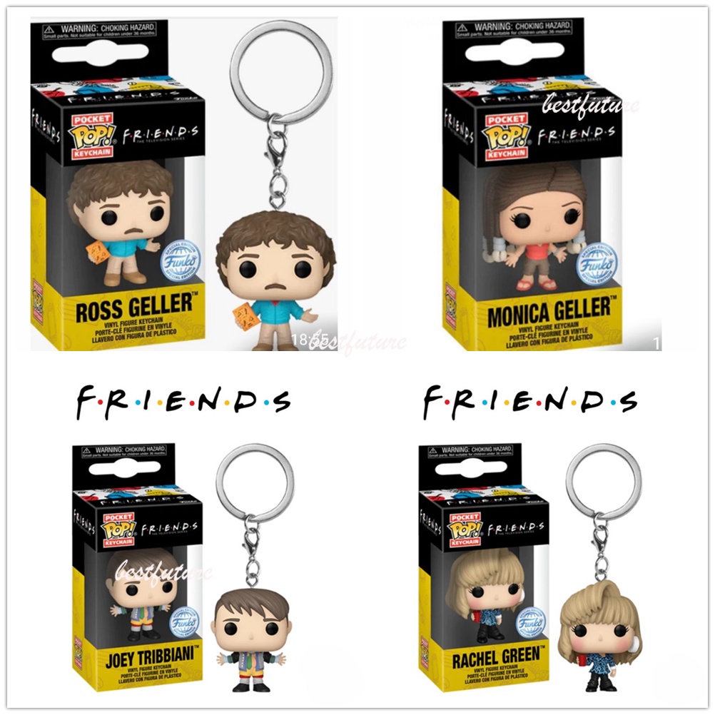 Funko Pop Friends Keychain Ross Rachel Monica Joey Action Figure Model ...