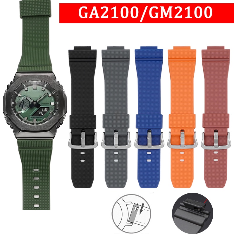 16MM Rubber Strap for Casio G-SHOCK YOUTH Series GA2100 GM2100 Quick ...
