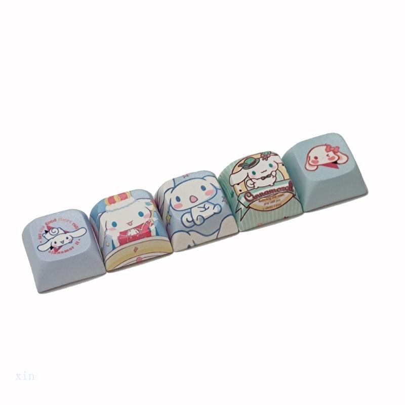 XI 3 5PCS Cinnamoroll Keycaps 6 25u Space Bar ESC Entre Cartoon Dog ...