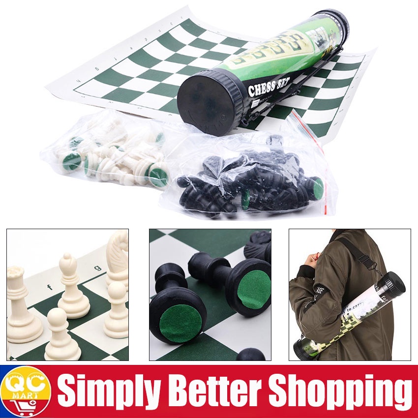 【ship in 24hours】 Outdoor Chess Set Portable Chess Packaging Table Game ...