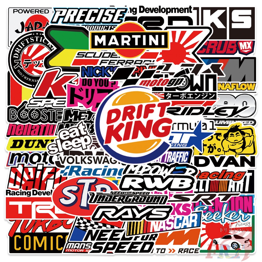 Funny JDM Harajuku Slang Art Series 01 Stickers 50Pcs/Set DIY Fashion ...