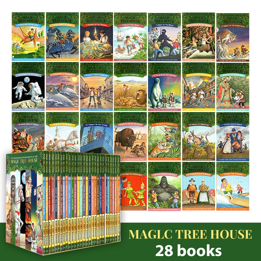 28Books/set Magic Tree House Educational English Story Books Kids ...