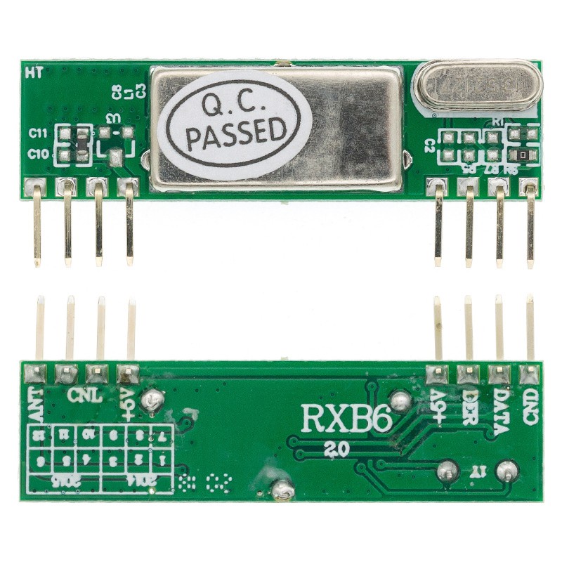 DC3V-5.5V RXB6 433Mhz RF Superheterodyne Wireless Receiver Module With ...