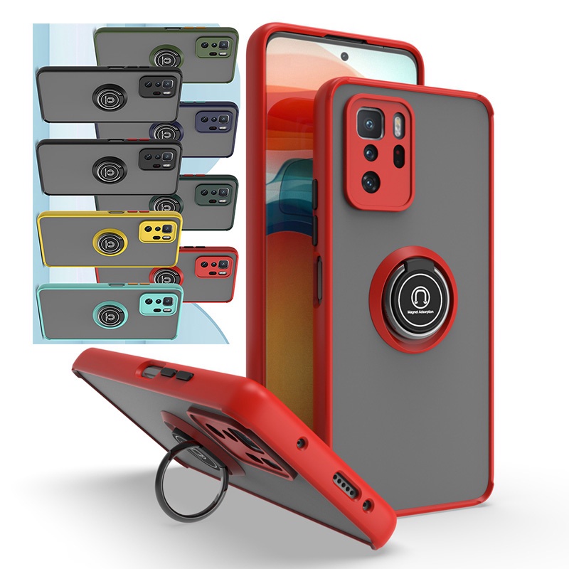 For Xiaomi Redmi Note 10s 9s Note 9 10 Pro 5G Translucent Frosted Cover ...