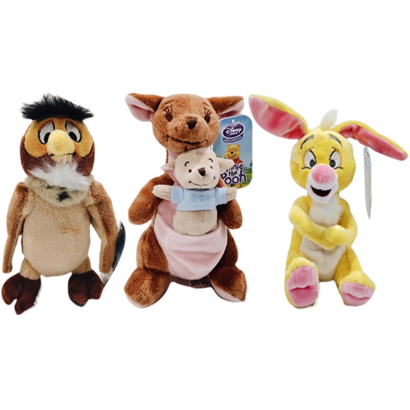 Disney Winnie the Pooh Stuffed Plush Toys Kawaii Owl Rabbit Kanga Roo ...