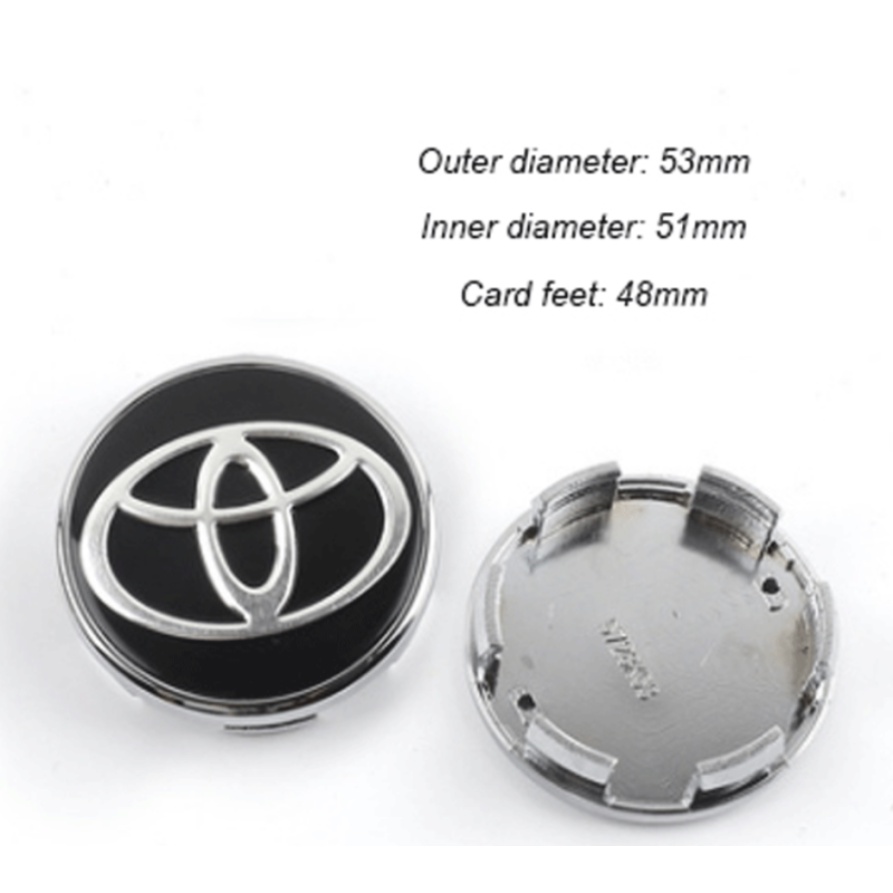 4 pieces of 53mm car wheel covers suitable for Toyota 2020-2021 Vios ...