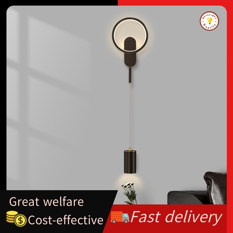 Nordic Tri color LED Wall Light for Bedroom Wall Lamp Bedside Wall ...