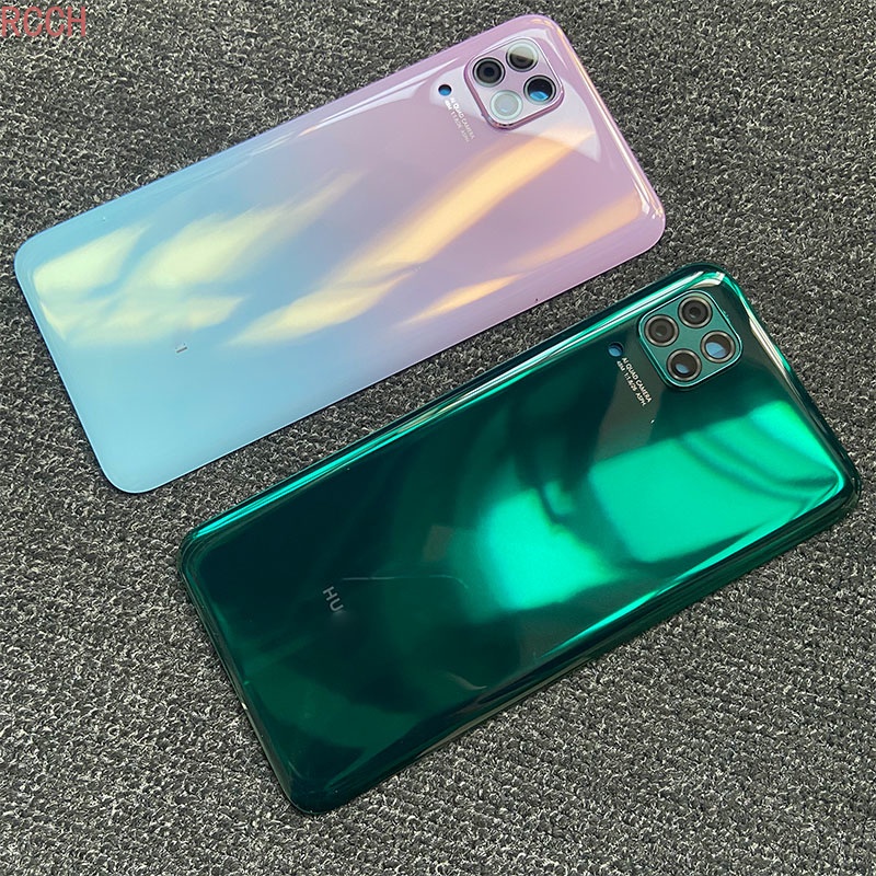 6.4" For Huawei P40 LITE Back Battery Glass Cover Housing Door Lens ...