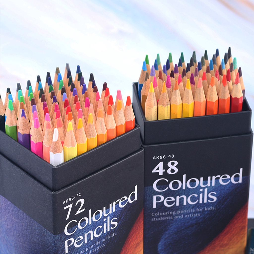 48 Colors Professional Colored Pencil Set Oil-based Colored Pencil ...