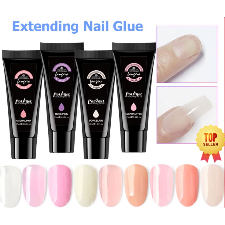 Pretty Gel Fake Nail Po-lish Quick Builder Extension Gel for Nails Soak ...