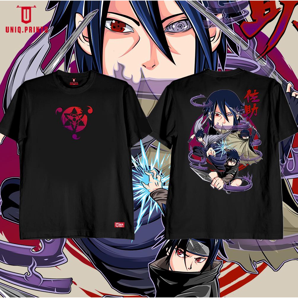 UNIQ.PRINTS NARUTO SASUKE UCHIHA GRAPHIC COTTON TSHIRT FOR MEN AND ...