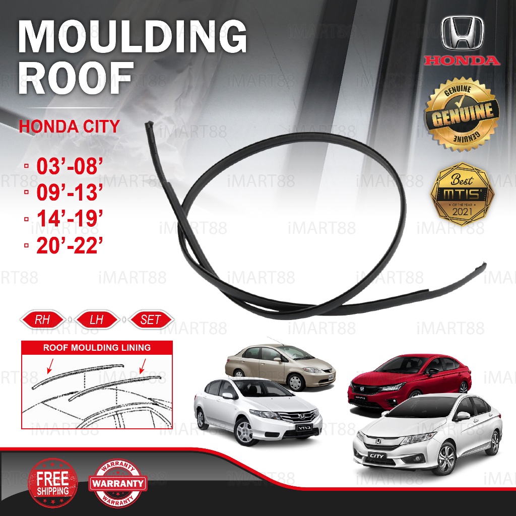 MTIS Honda City GD6 GD8 03-08 TMO 09-13 14-22 ROOF MOULDING LINING ...
