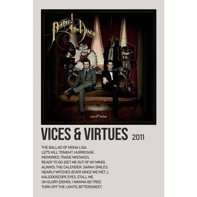 Panic! At The Disco album cover posters Canvas Painting Wall art ...